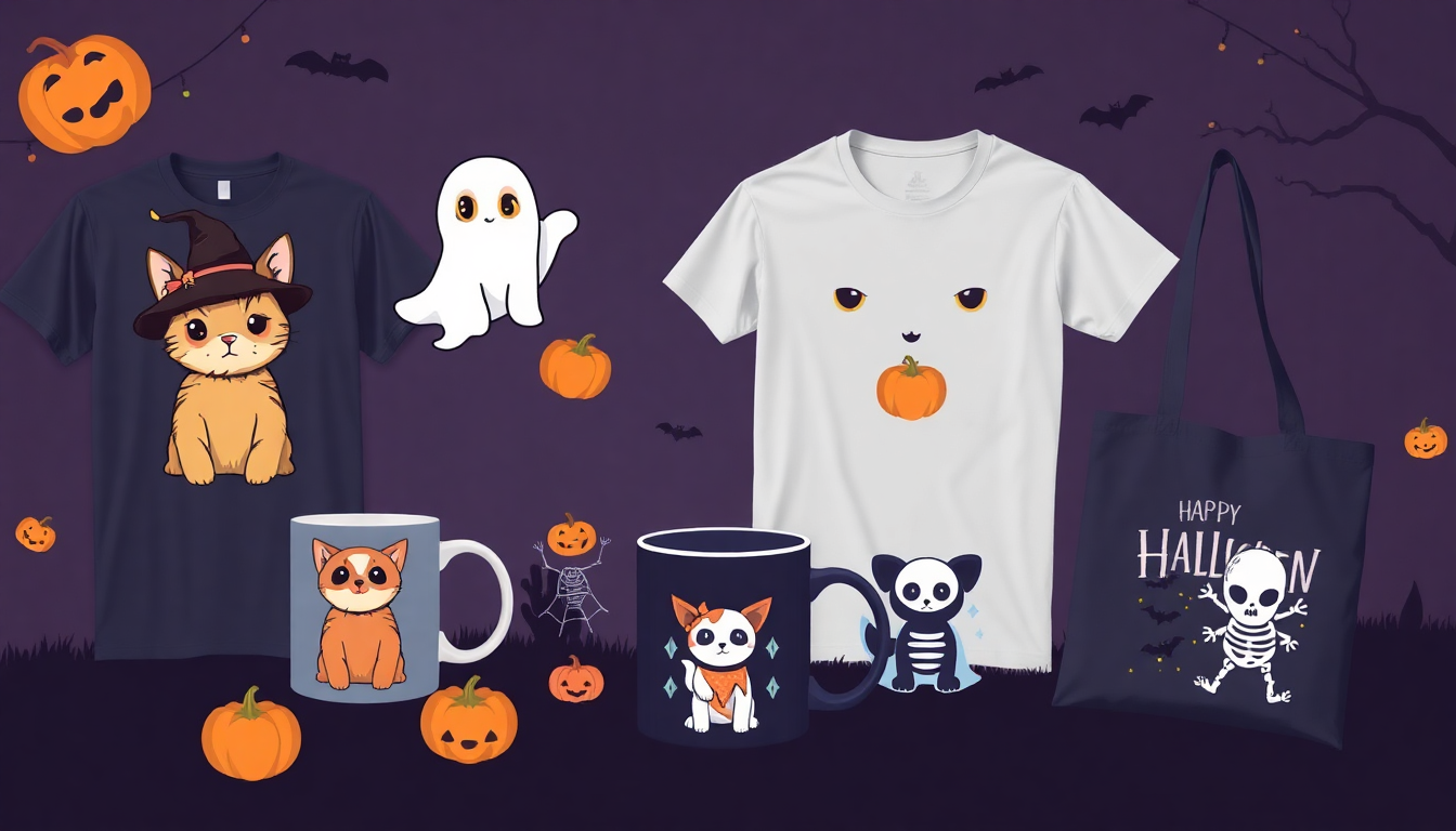 How to Create Custom Halloween Merchandise with Your Own Pet or Spooky