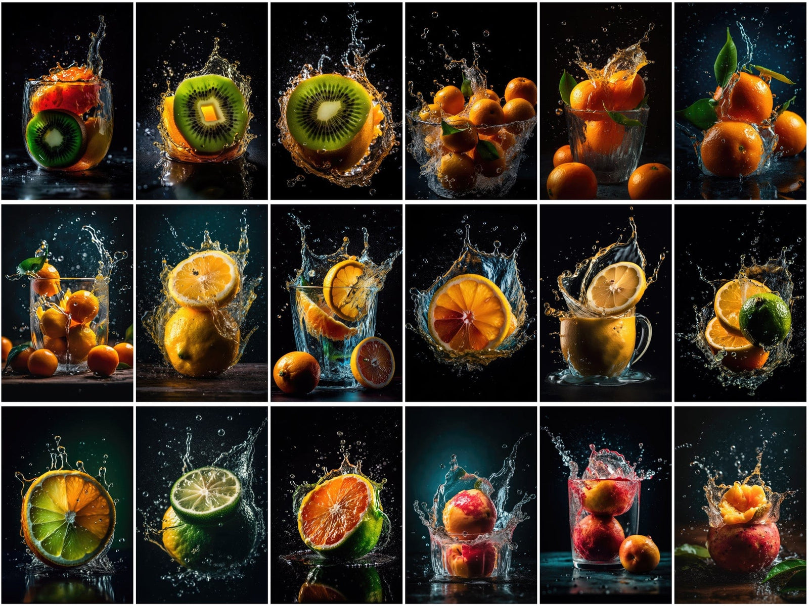 195 Fruit & Water Splash PNG Images: High-Resolution, Commercial Licen