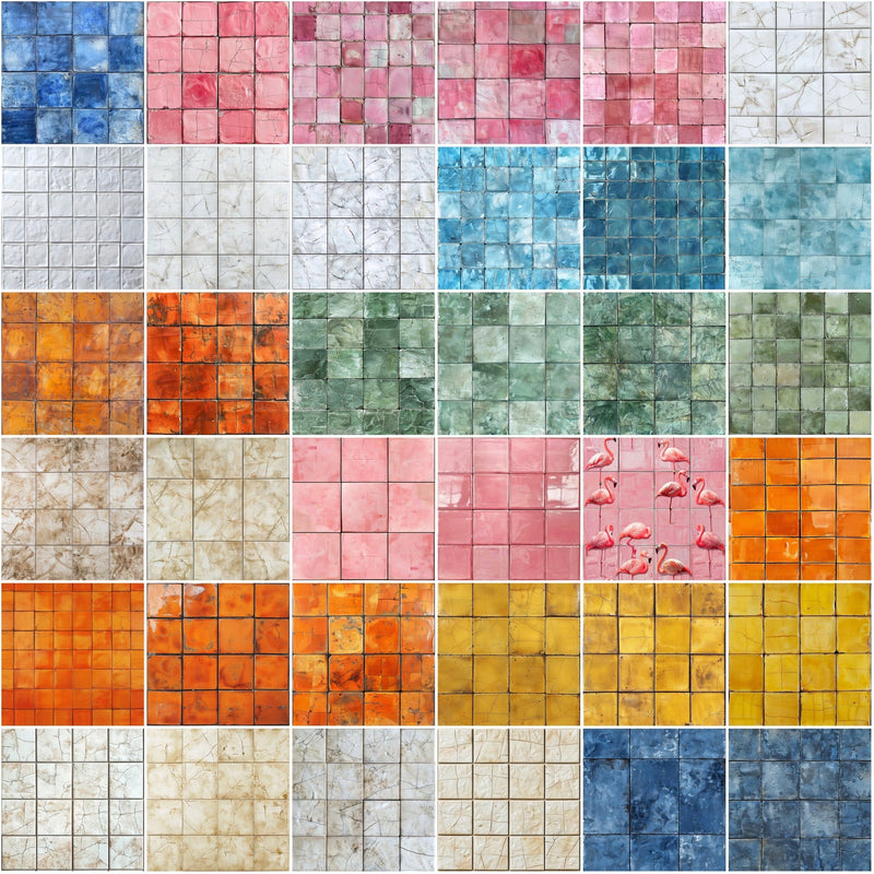 330 Ceramic Tile Seamless Patterns Bundle - High-Resolution JPG, Photo