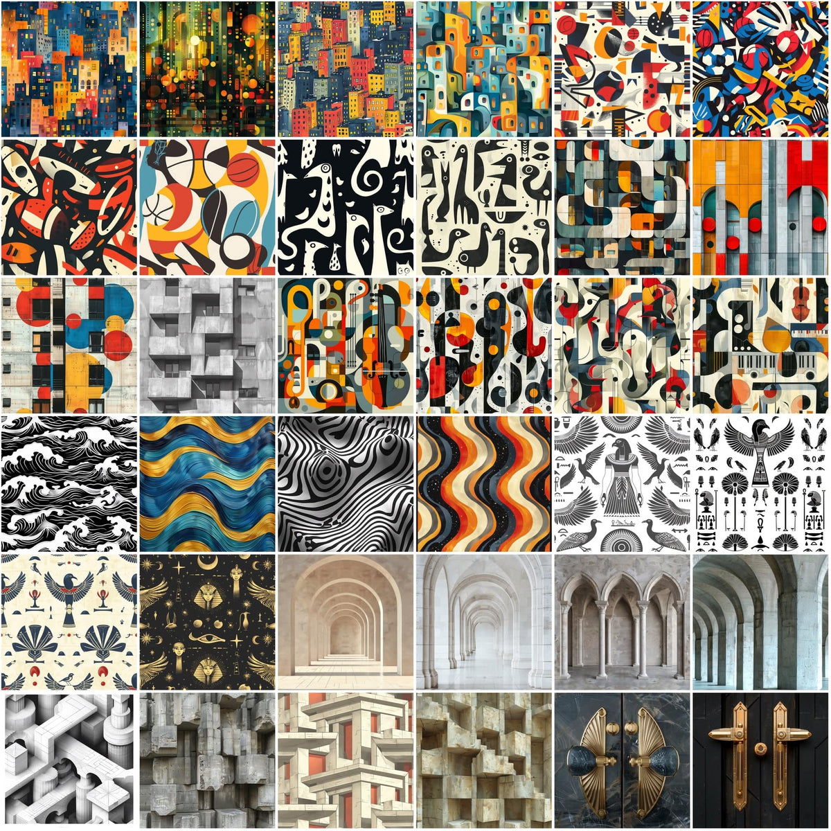 340 Seamless Texture Images with Photoshop Patterns - Abstract, Geomet