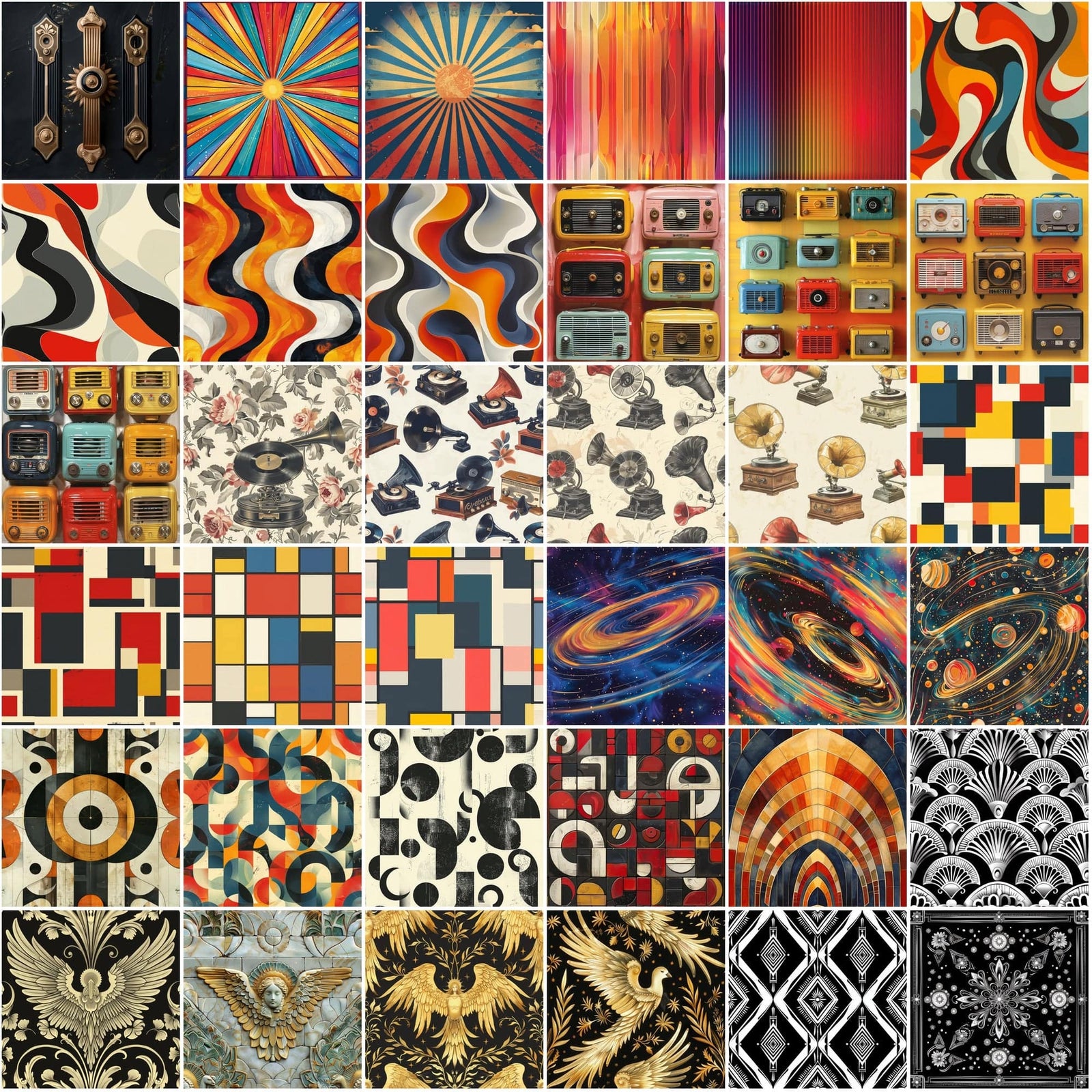 340 Seamless Texture Images with Photoshop Patterns - Abstract, Geomet