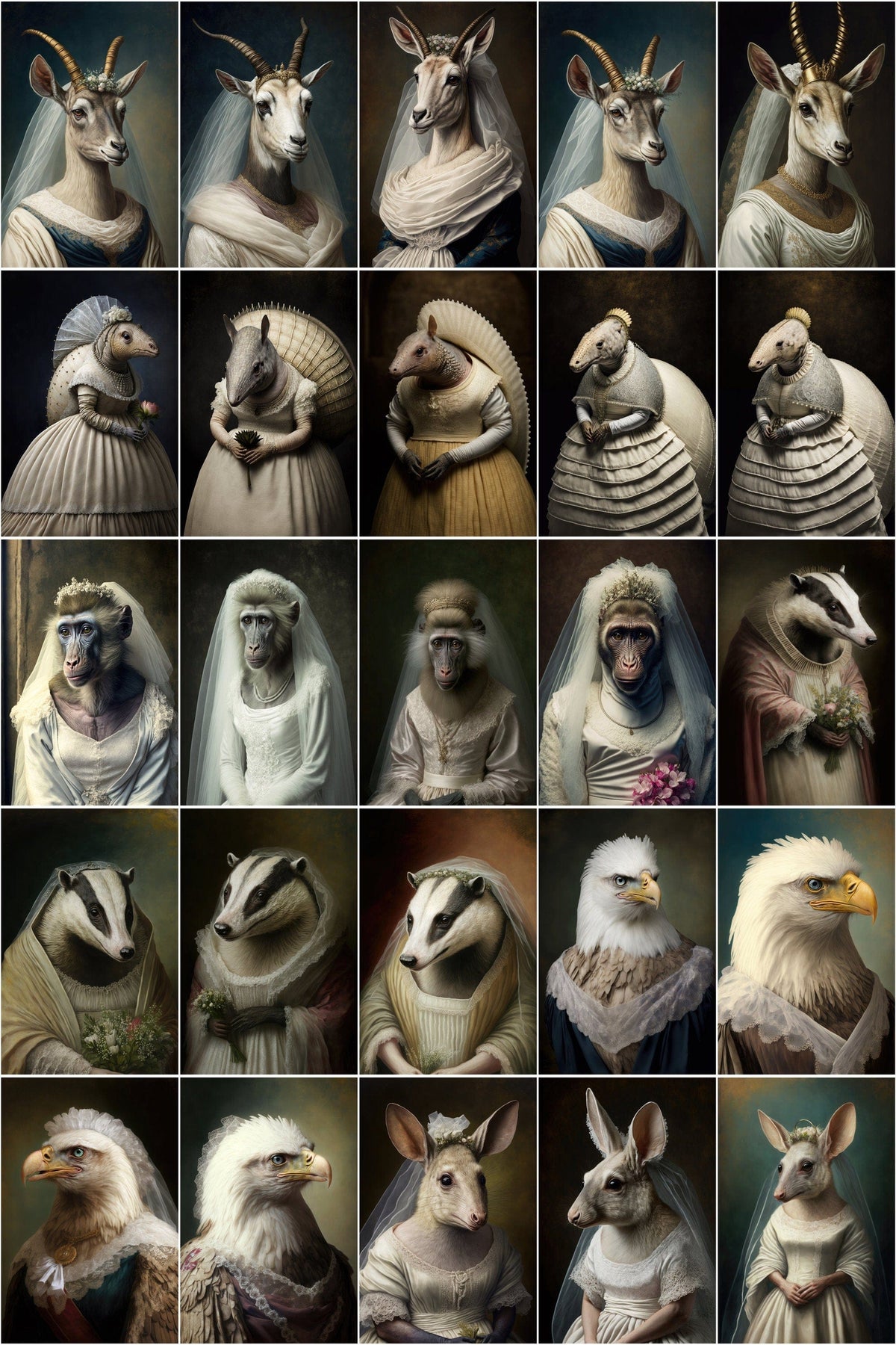 390 Animal Bridal Images, Create Your Own Love Story with 390 Enchanti