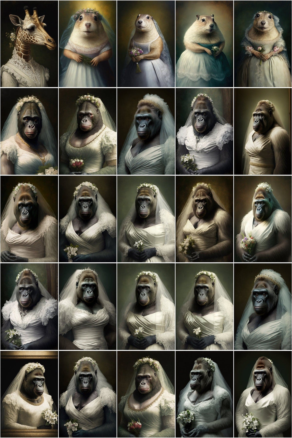 390 Animal Bridal Images, Create Your Own Love Story with 390 Enchanti