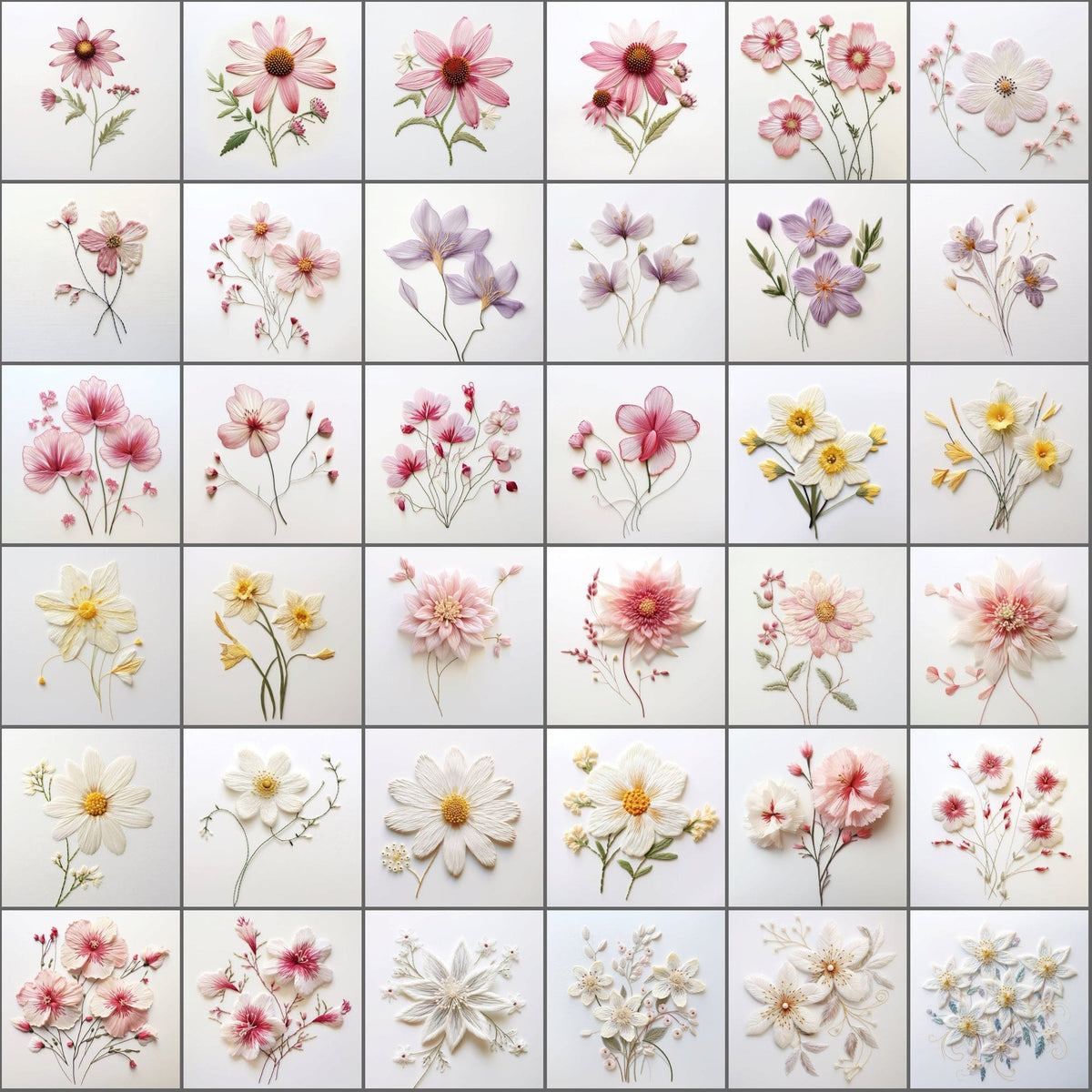 390 Floral & Embroidery Designs Bundle