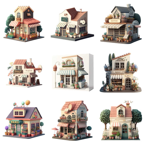 3D Flower Shop Bundle - Realistic and Intricate Designs, Versatile PNG