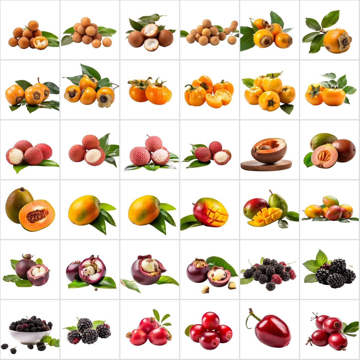 400 Isolated Fruit Photos with Transparent Background