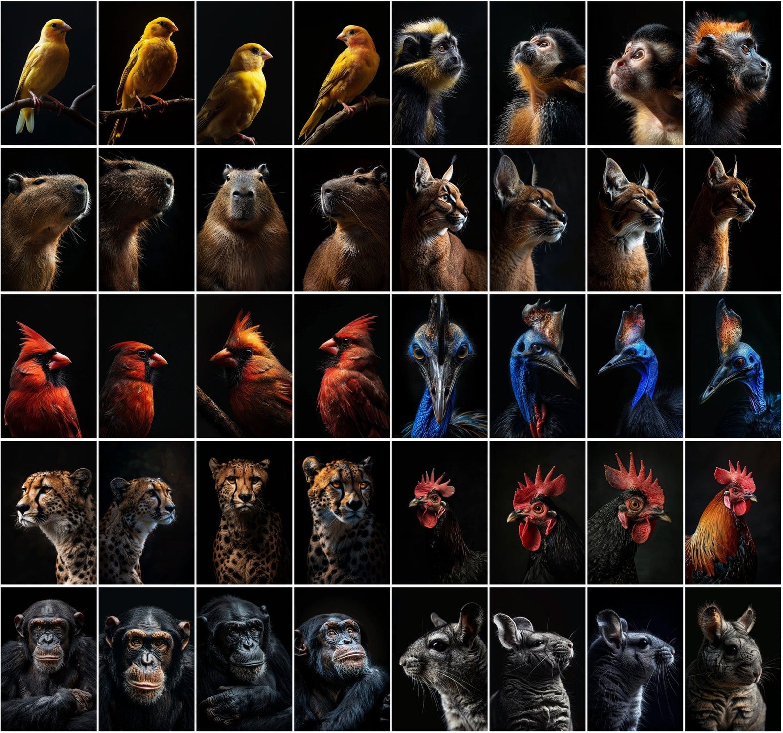 600 Majestic Animal Portraits - High-Resolution Images with Commercial