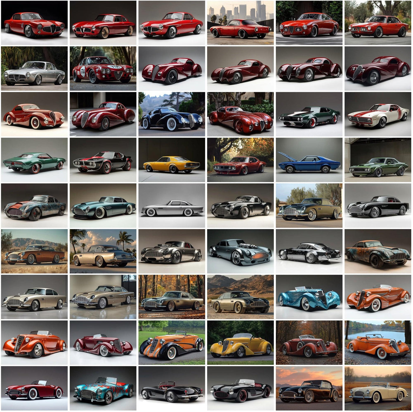 795 Retro Car Images - Conceptual Designs Inspired by Real Cars