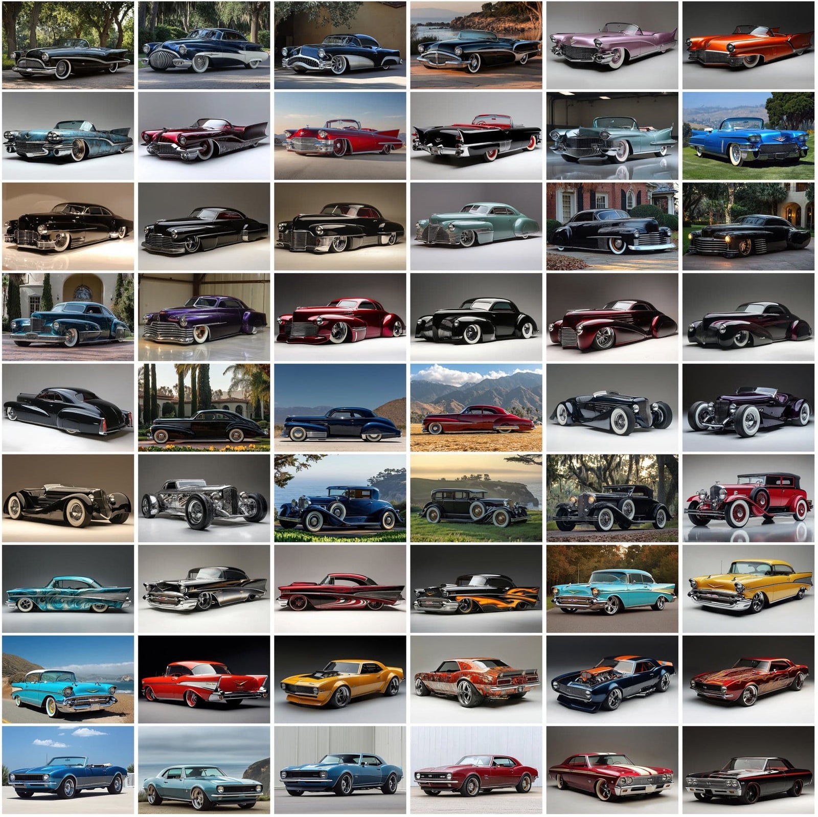 795 Retro Car Images - Conceptual Designs Inspired by Real Cars