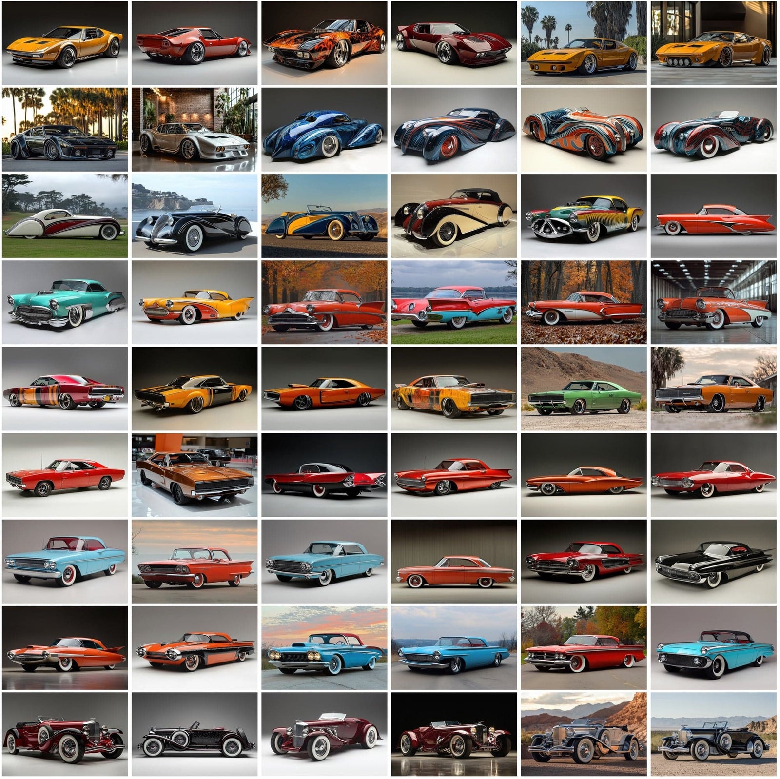 795 Retro Car Images - Conceptual Designs Inspired by Real Cars