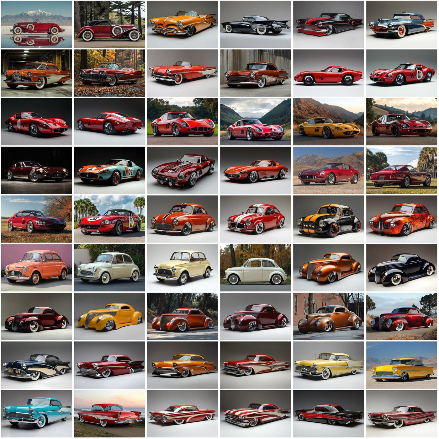 795 Retro Car Images - Conceptual Designs Inspired by Real Cars