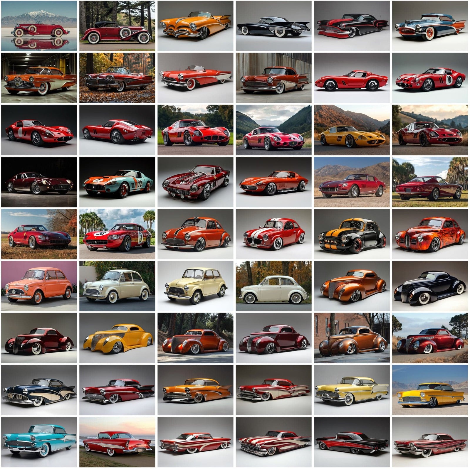 795 Retro Car Images - Conceptual Designs Inspired by Real Cars