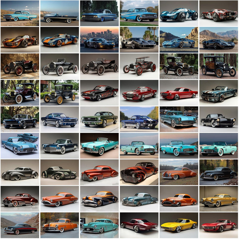 795 Retro Car Images - Conceptual Designs Inspired by Real Cars