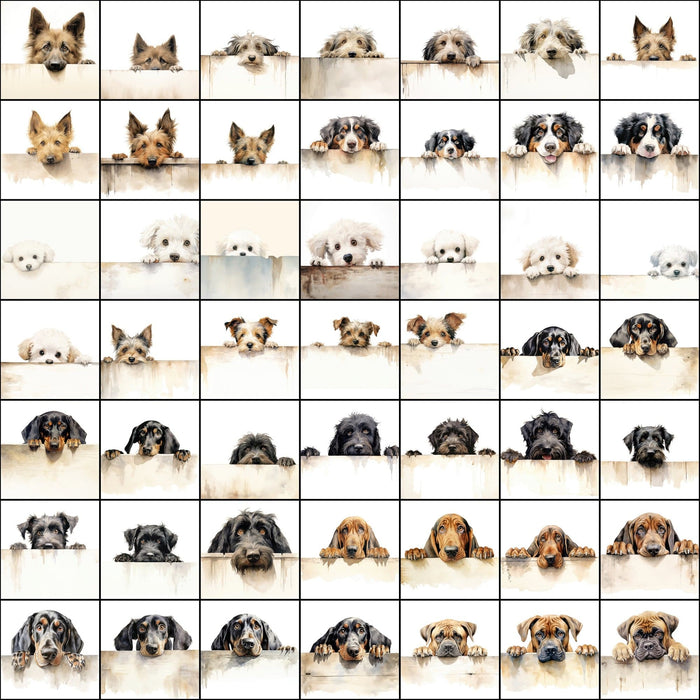 800 Peek-a-Boo Pup Images: High-Resolution Dog Photos with Commercial
