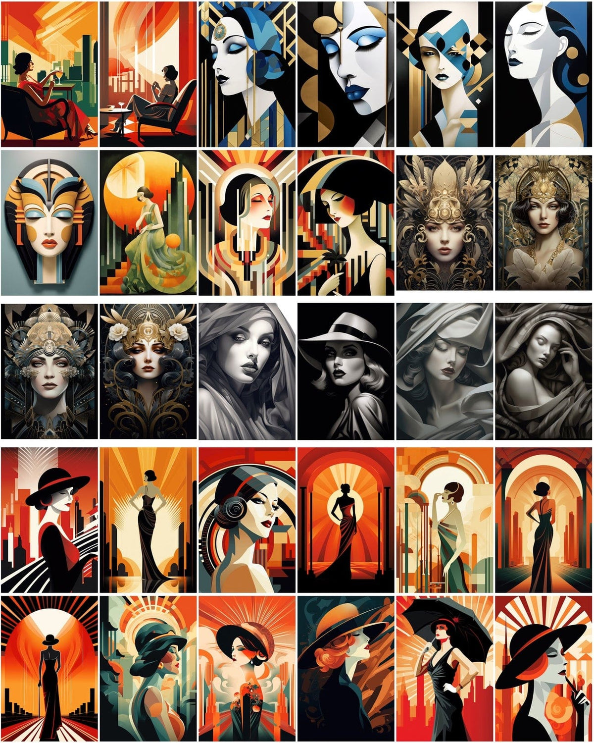 Download 180+ Art Deco Woman Model Backgrounds, High Resolution ...