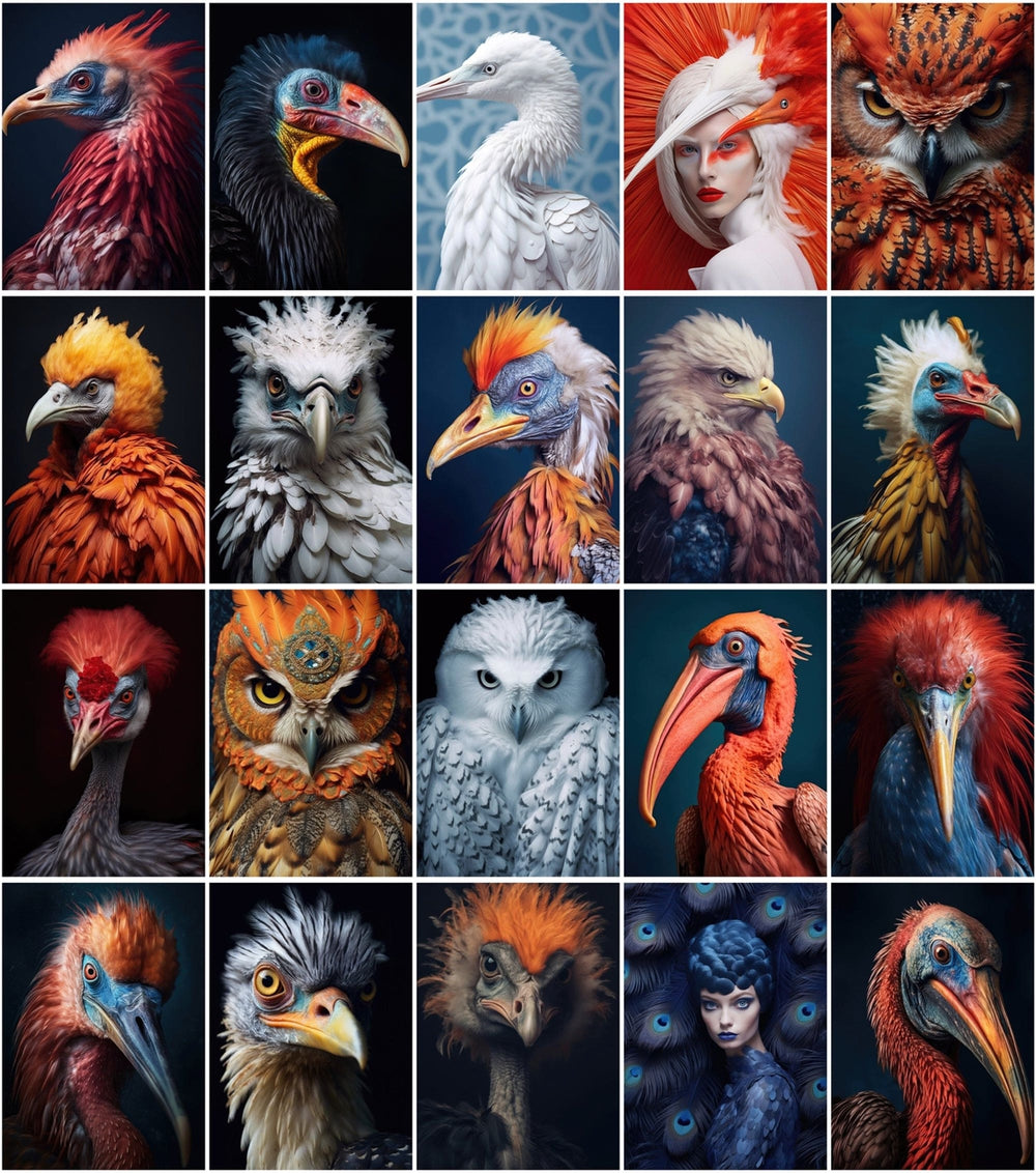 210 High-Resolution Avian Fashion Images | Bird-Themed PNGs for Digital ...