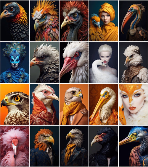 210 High-Resolution Avian Fashion Images | Bird-Themed PNGs for Digital ...
