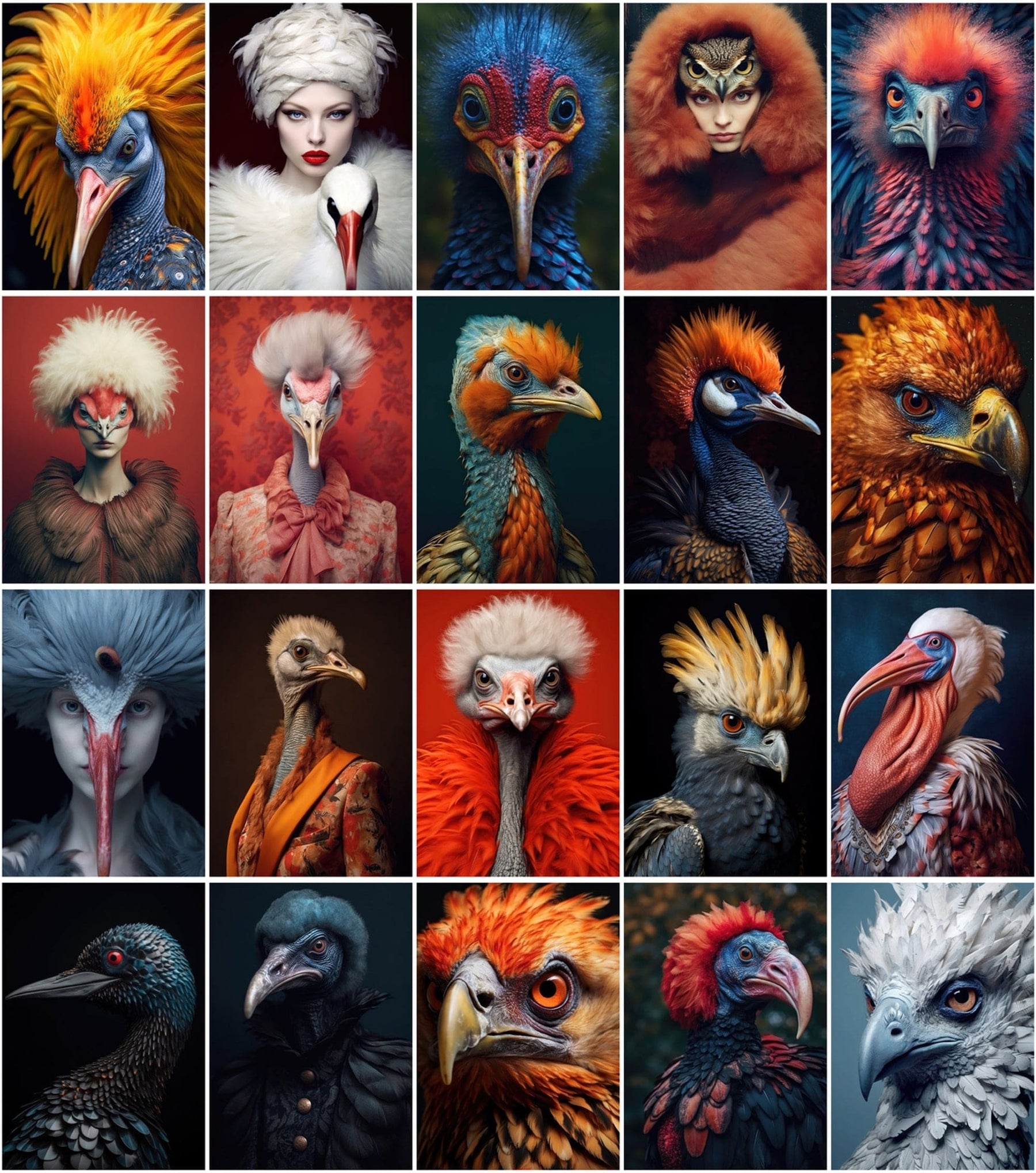 210 High-Resolution Avian Fashion Images | Bird-Themed PNGs for Digital ...