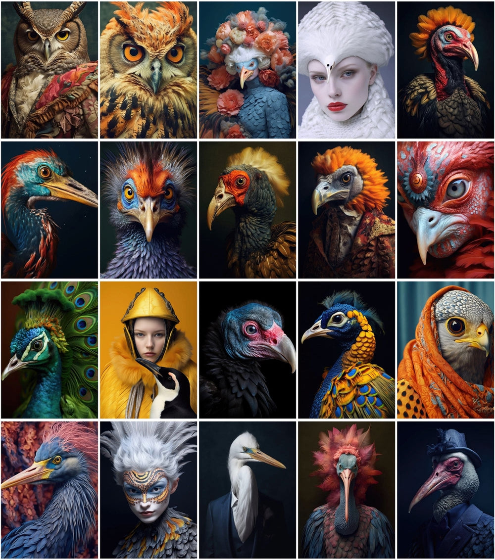 210 High-Resolution Avian Fashion Images | Bird-Themed PNGs for Digital ...
