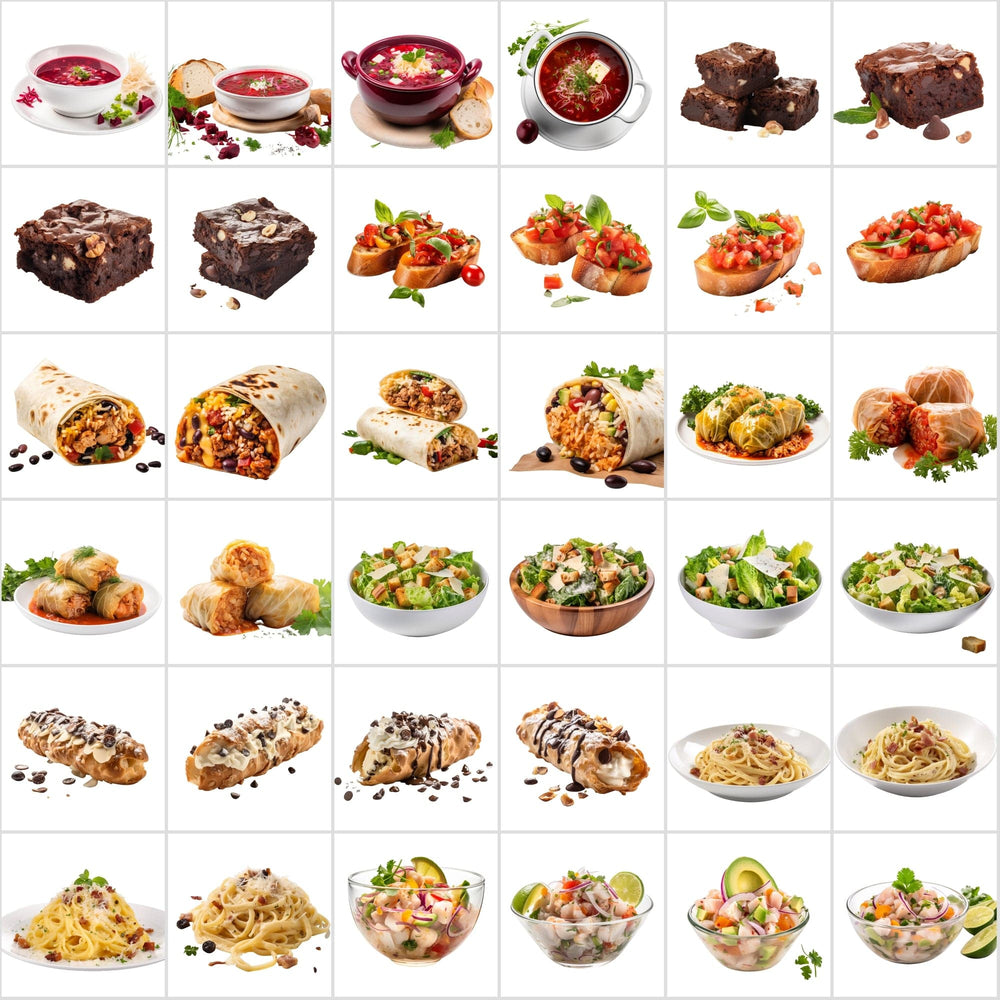 Delicious Food Bundle - 390 High-Quality Images for Food Lovers with T