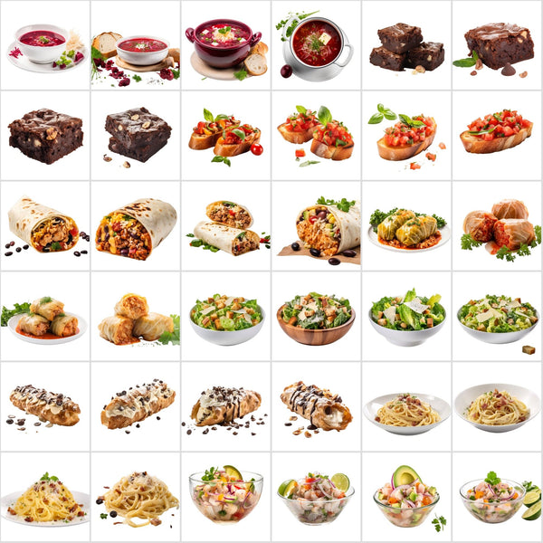 Delicious Food Bundle - 390 High-Quality Images for Food Lovers with T