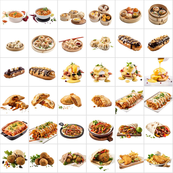 Delicious Food Bundle - 390 High-Quality Images for Food Lovers with T