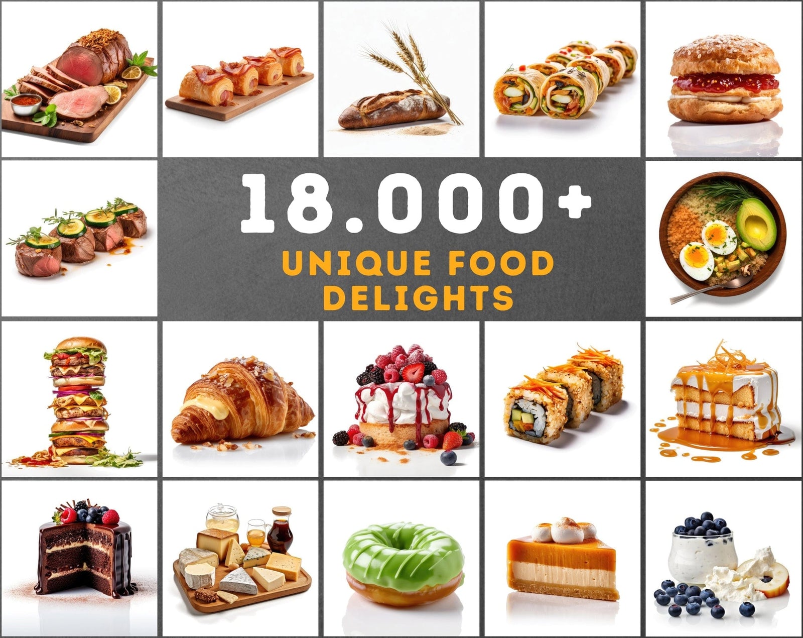 Exclusive Food Image Mega Bundle: 18,000 Exquisite Food Images