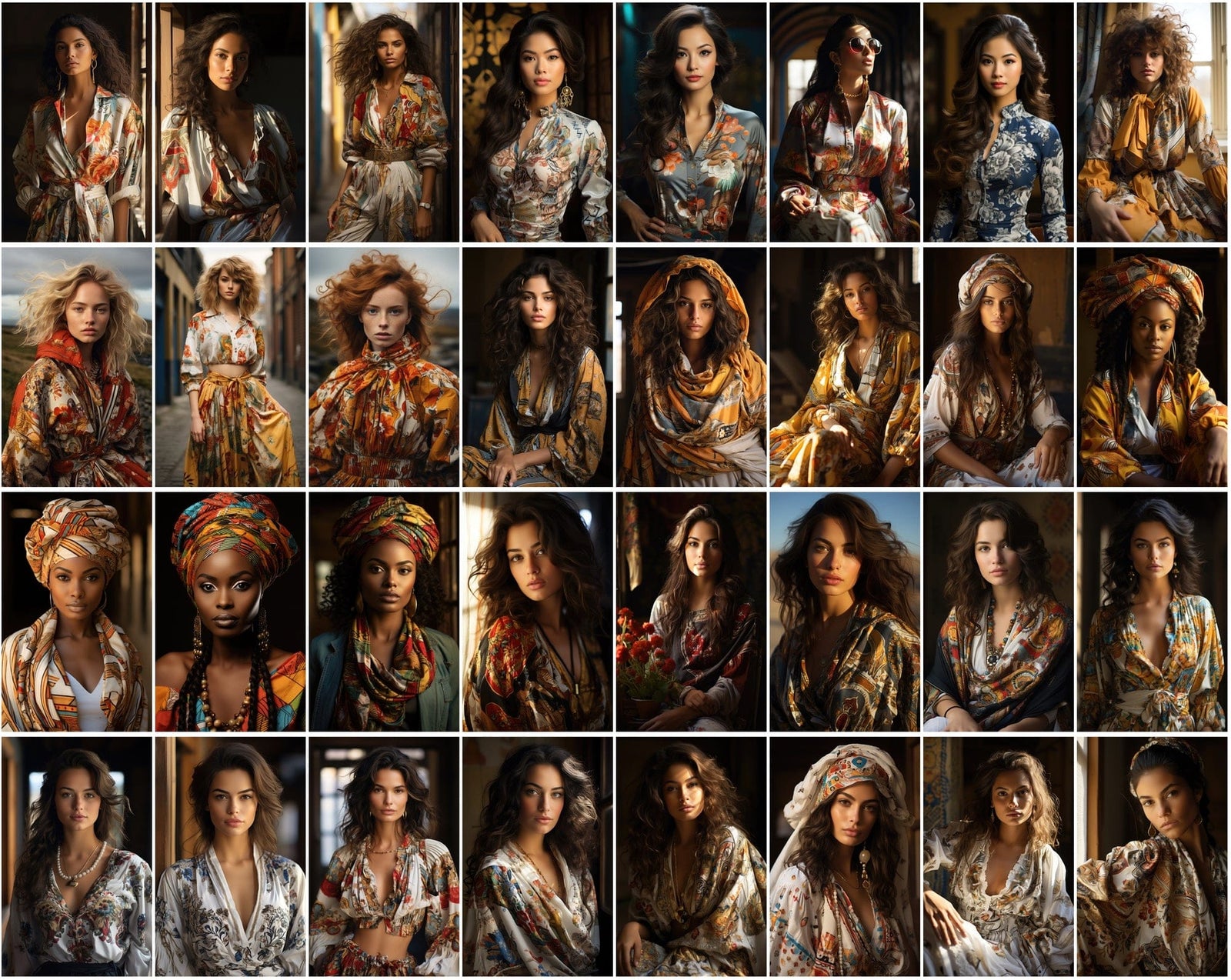 Global Fashion Model PNG Collection - Women from 75+ Countries, High-R