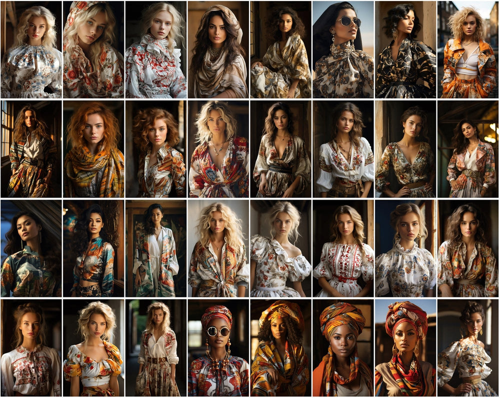 Global Fashion Model PNG Collection - Women from 75+ Countries, High-R