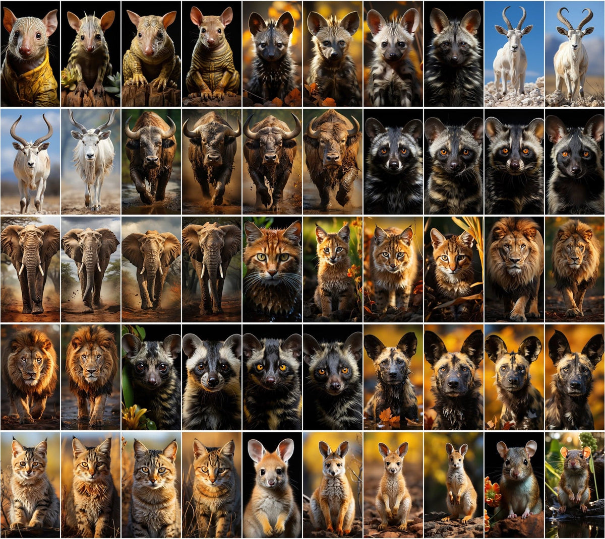 Mammal Animal Photography: 2250 High-Resolution Commercial License Ima