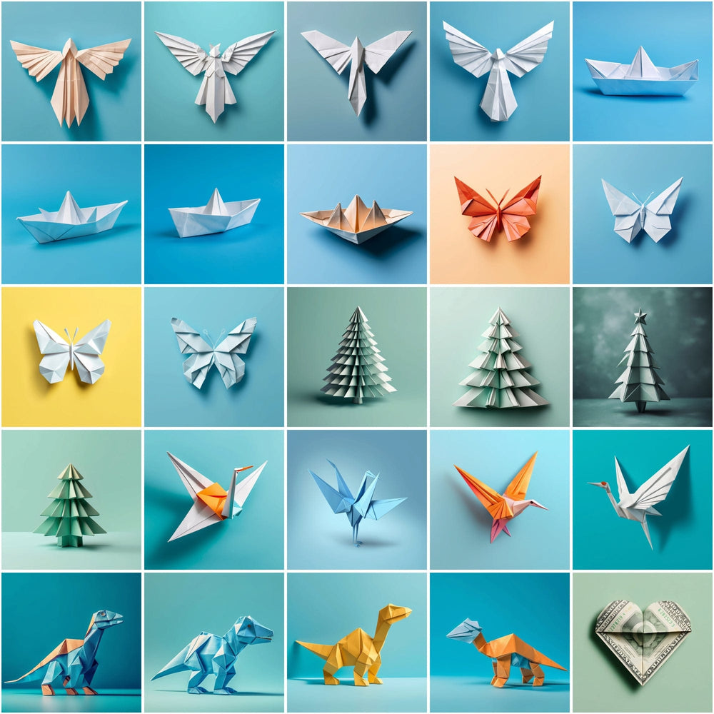 Origami Digital Collection: 196 High-Quality Images for Creative Profe