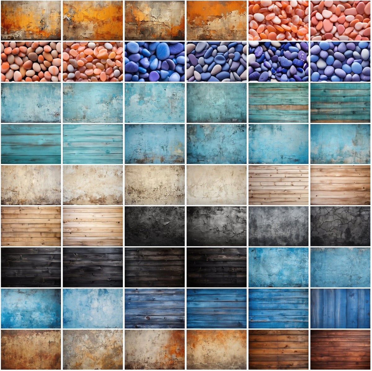 Ultimate Collection: 700 Wood, Grunge & Pebble Textures