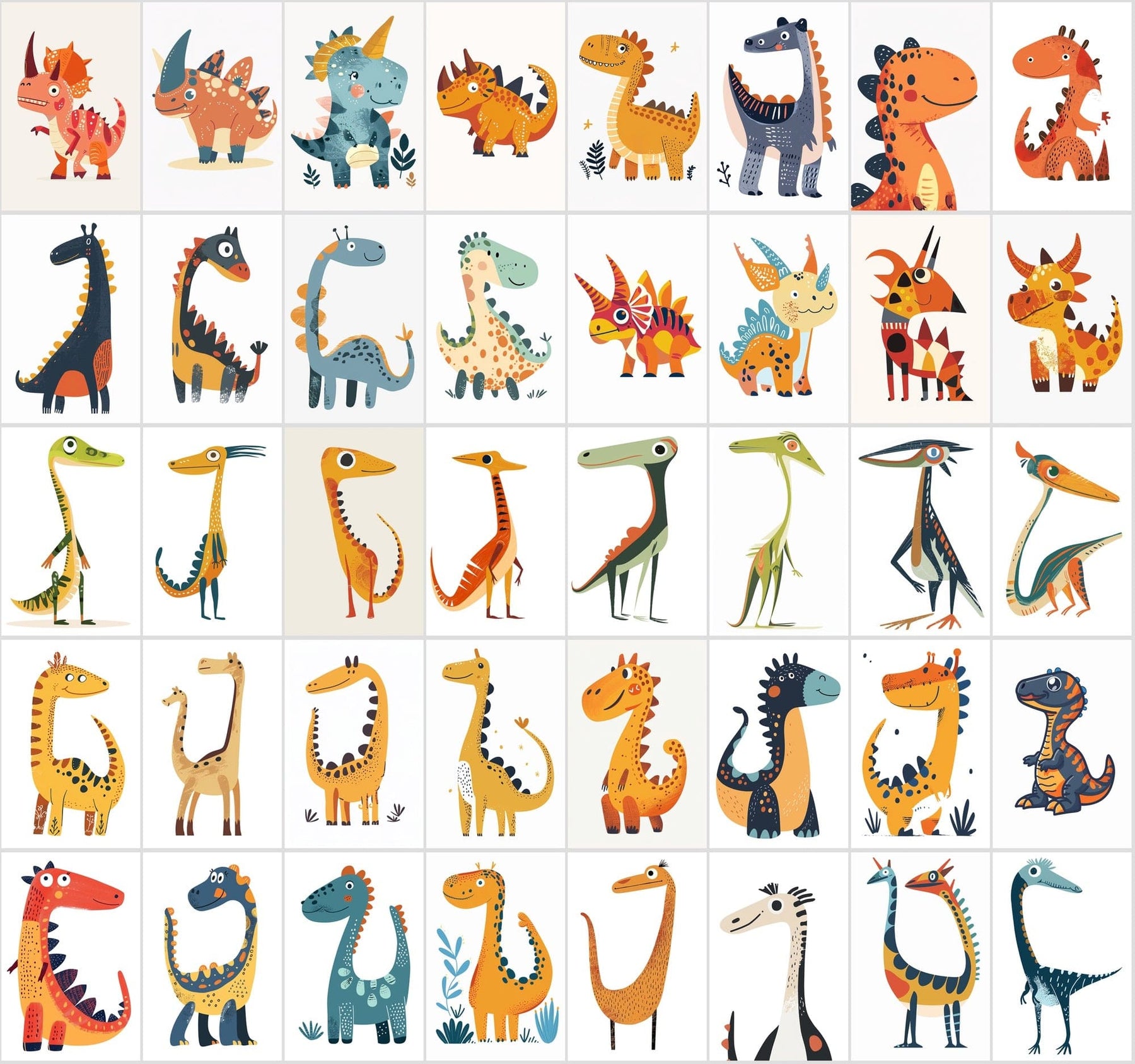 Ultimate Dinosaur Clipart: 420 High-Res PNGs | Transparent | Commercia