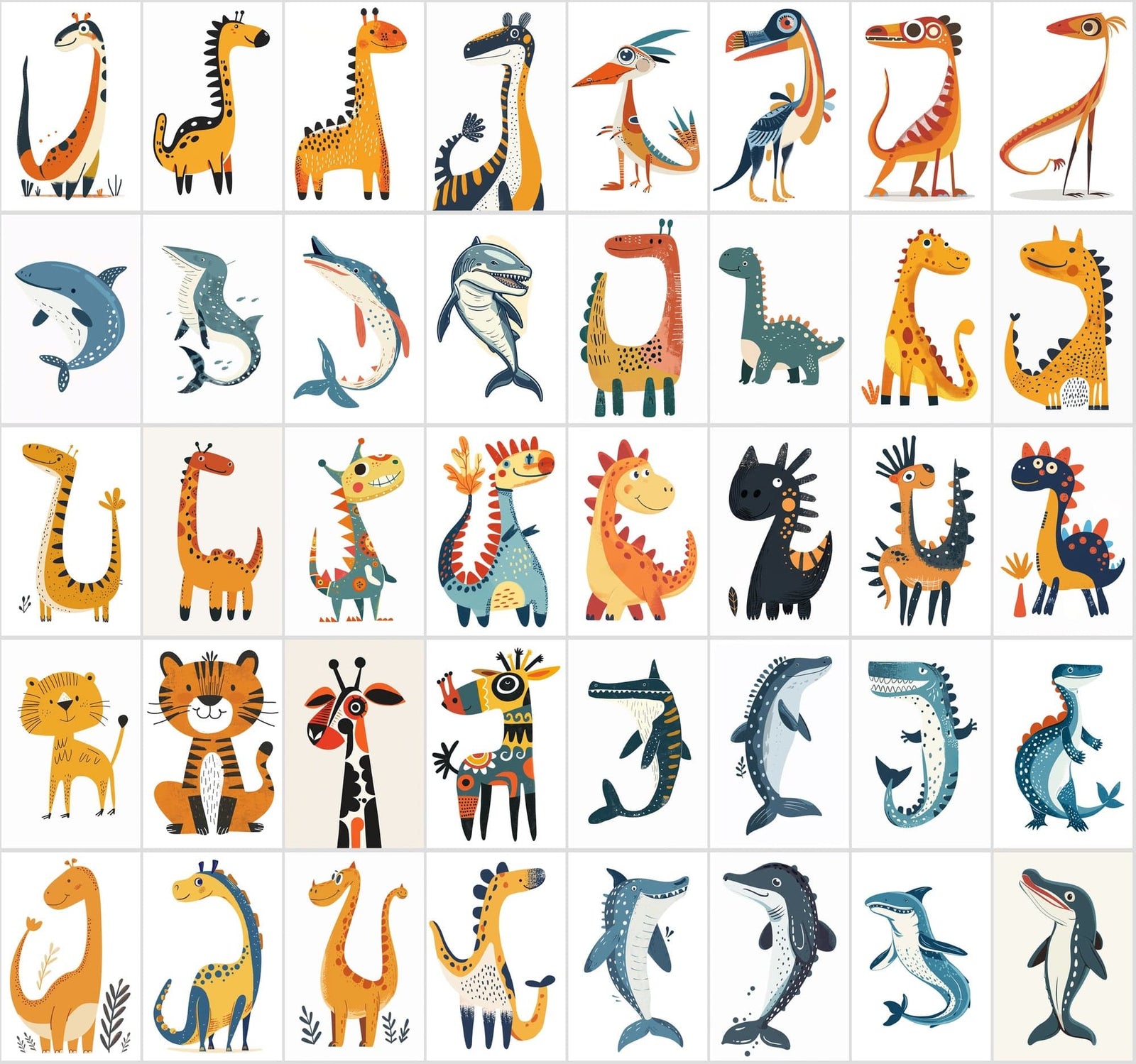 Ultimate Dinosaur Clipart: 420 High-Res PNGs | Transparent | Commercia