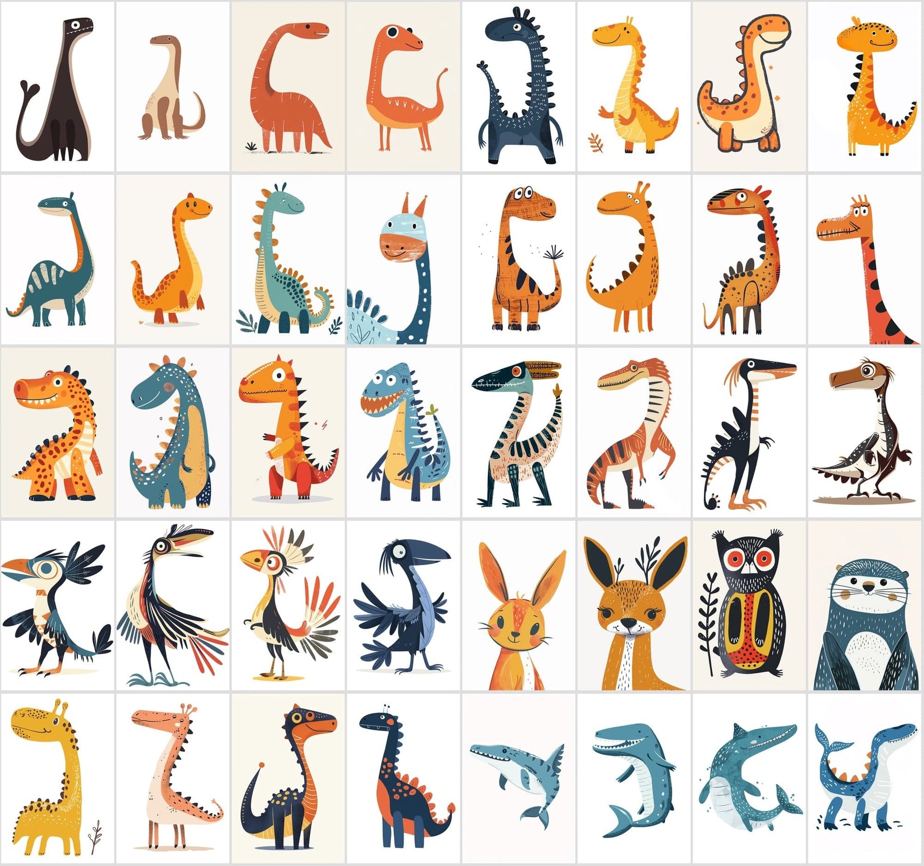 Ultimate Dinosaur Clipart: 420 High-Res PNGs | Transparent | Commercia