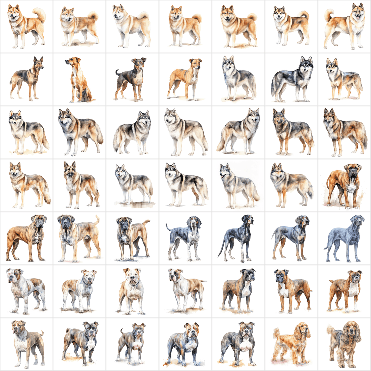 Download 2700 Dog Breed Transparent PNGs - Commercial Use