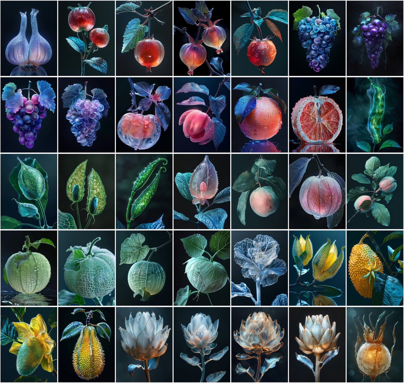 Unique Conceptual Fruit and Vegetable Art, 400 High-Resolution Images